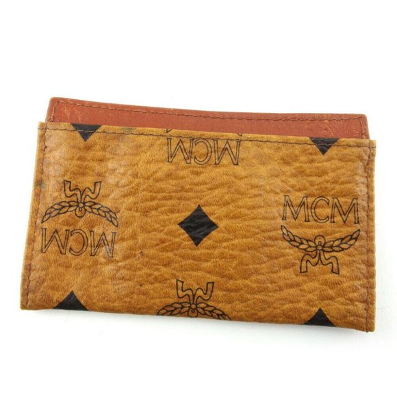 MCM | Accessories | Mcm Card Case Logogram Pvc Leather Auth Used T298 ...